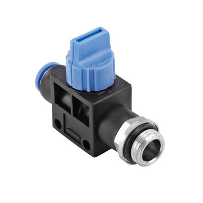 One Touch Push To Connect Pneumatic Hand Valve For Turn On Off Air Flow
