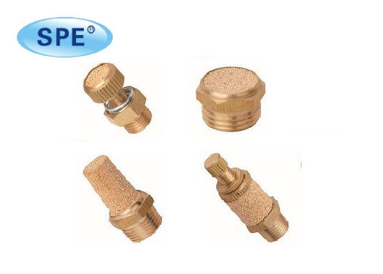 Durable Brass Pneumatic Exhaust Silencer , Air Silencer Muffler For  Noise Reducing