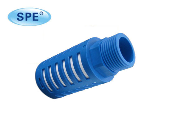 Blue Plastic Pneumatic Muffler Silencer For Reducing Air Exhaust Noises BSPT Thread