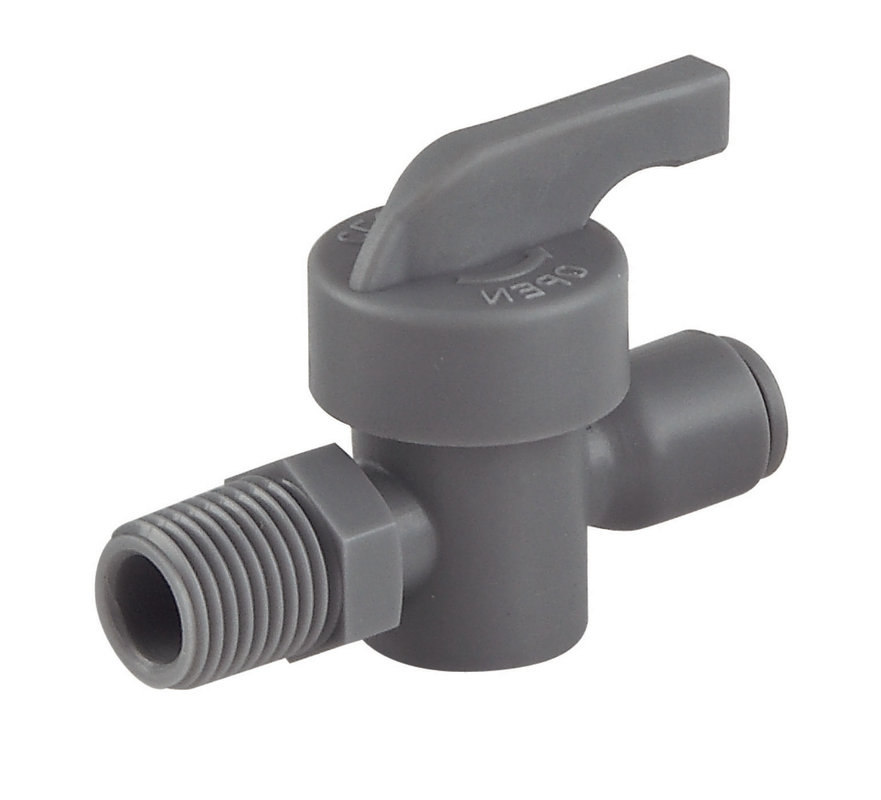 Super Collet Lock Thread Side Entry Ball Valve Push to Connect Water Fittings