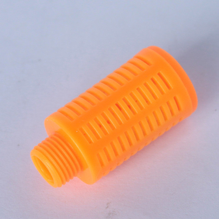 Plastic Air Exhaust Pneumatic Muffler Silencer With Sound Absorbing Granules Filter