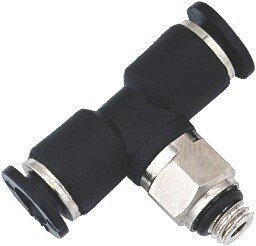 Push To Connect Miniature Pneumatic Fittings T Type 90 Degree Male Elbow
