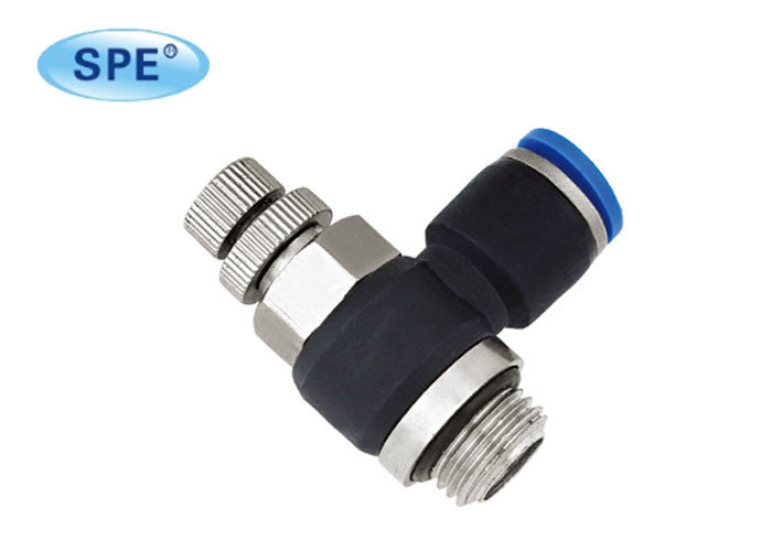 One Way Flow Control Valve Connector Push In Fitting Air Hose 6mm
