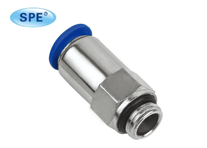 Male Thread One Way Air Pneumatic Check Valve Connector 6mm Union Straight