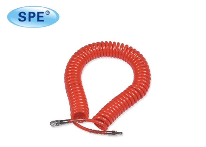 Air Compressor Flexible Pneumatic Tubing Polyurethane Coils Multi Color