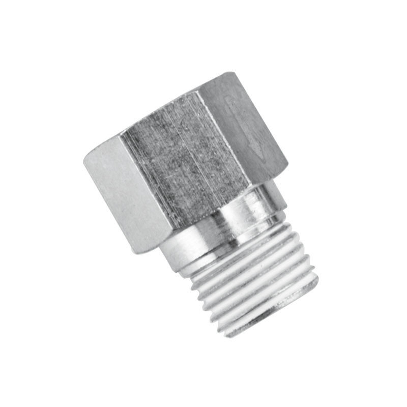 Small Inline Pneumatic Push To Connect Fitting Female Connector With NPT Threads