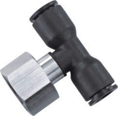 Female Branch Tee Pneumatic Hose Fittings Bspt Threads Push In Connect Female Stud Branch Tee