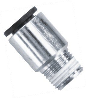 MALE STUD FITTINGS ROUND BODY Brass Straight Pneumatic Hose Fittings with Male BSPT Thread