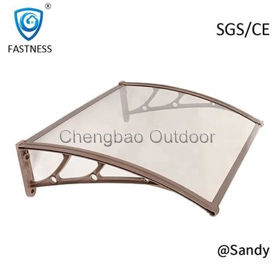 New Design Plastic Steel Brackets Polycarbonate Canopy for Porch