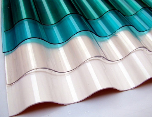 3.5mm 50 Micron Corrugated Polycarbonate Sheets Clear with Stable weather ability