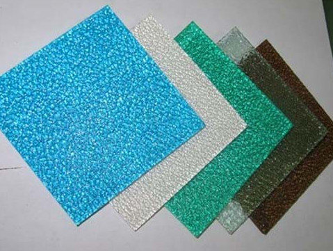 50 Micron Clear Corrugated Embossed Polycarbonate Sheets with 10 Years Warranty