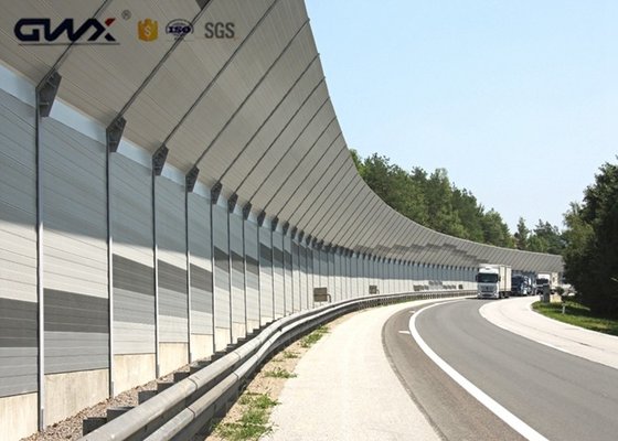 Highway Noise Barrier clear solid polycarbonate sheet , PC solid sheet