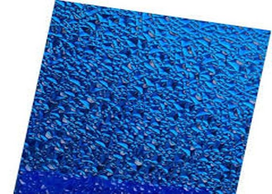 3.5mm 50 Micron UV - Protection Colored Decortive Polycarbonate Sheets Embossed
