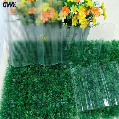 High Light Transamission Strength Imapct Resistance corrugated clear plastic sheets