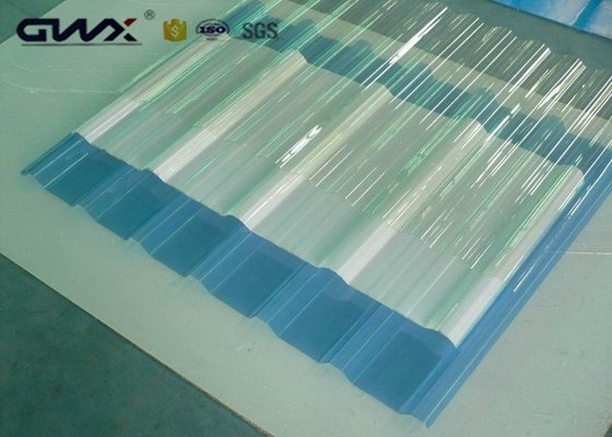 Bayer / Sabic Transparent corrugated polycarbonate roofing panels 1.8mm UV Corrugated