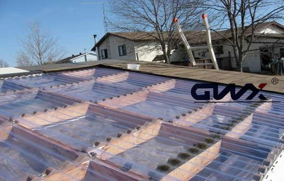 1.2mm V coated transparent roof Corrugated Polycarbonate Sheets for sunroom