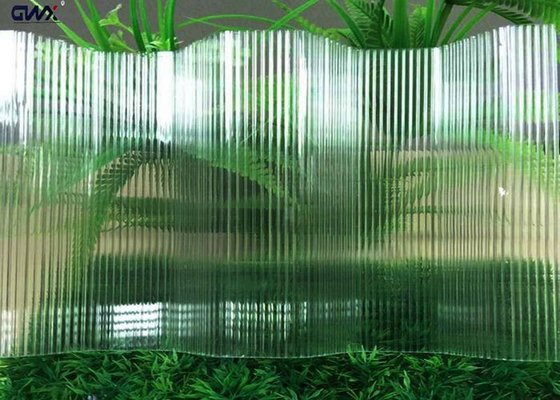 50 Micron UV - Protection Polycarbonate clear Plastic Corrugated Sheets For Wall