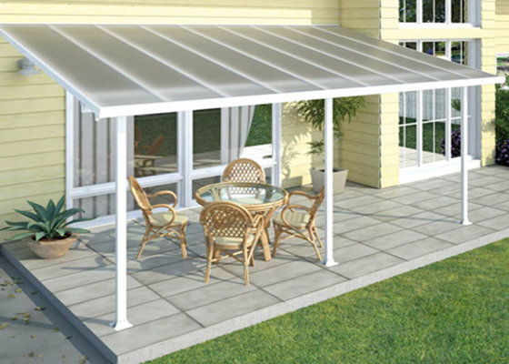 Rain Proof Plastic Polycarbonate Roofing Panels Strength Imapct Resistance