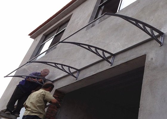 Decorative Transparent polycarbonate canopy awning panels for Windom / Door