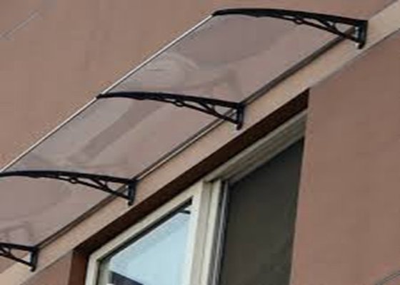 Decorative Transparent polycarbonate canopy awning panels for Windom / Door