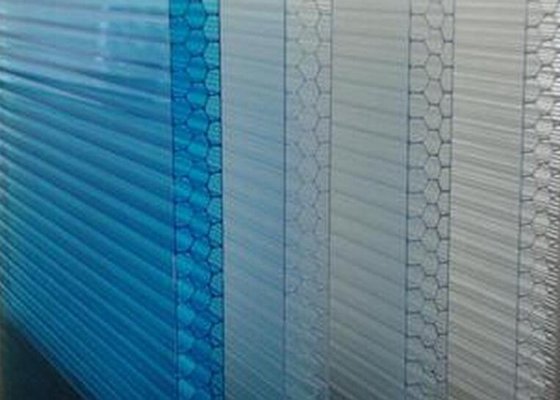 Colored Double Wall Polycarbonate Hollow Sheet with 4mm 6mm 8mm 10mm Thickness