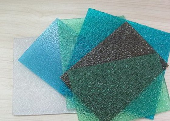 Weather Ability Colored Decorative Embossed Polycarbonate Sheet for Roof And Wall