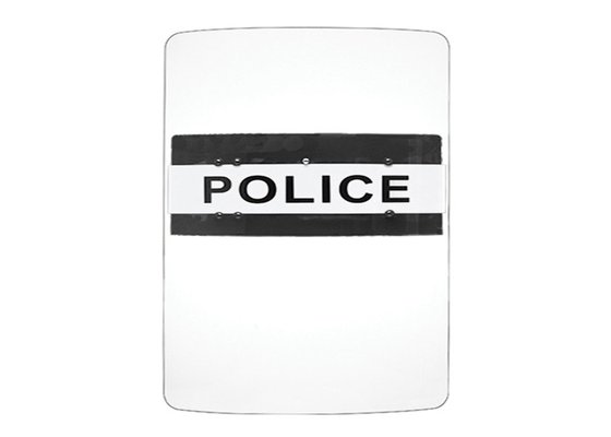 Durable Bulletproof Police Polycarbonate Riot Shield 3.5mm Thickness