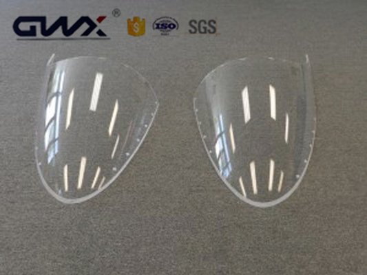 Customized Clear Polycarbonate motorbike windscreens Light weight