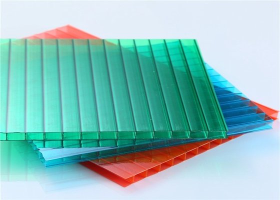6mm Double Wall Polycarbonate Hollow Sheet Colored Polycarbonate Roof Sheet