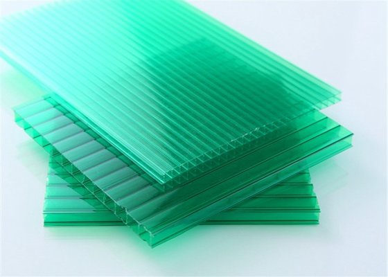 Double Wall Colored 6mm Polycarbonate Sun Sheet Raw Material Made