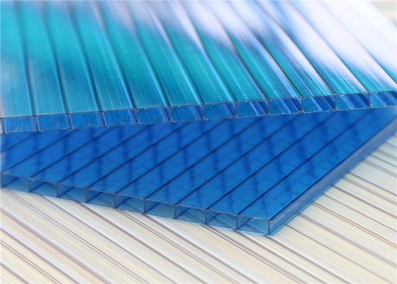 Double Wall Colored 6mm Polycarbonate Sun Sheet Raw Material Made