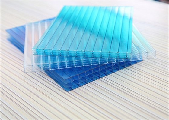 Double Wall Colored 6mm Polycarbonate Sun Sheet Raw Material Made