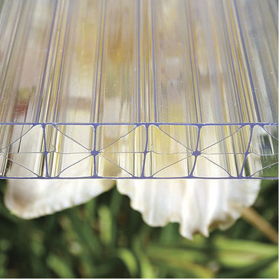 4-20mm Thickness Polycarbonate Hollow Sheet Multi Wall For Roofing Cover Panel