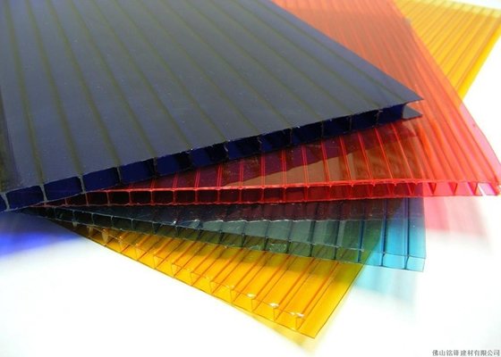 Bayer Twin Wall Colored Polycarbonate Sun Sheet 6mm 8mm 10mm Anti - UV