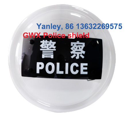 Customized Transparent Polycarbonate Anti Riot Shield For Police Secrutity