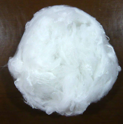 3D*76mm Super White Regenerated Needle Punch Fiber For Nonwoven