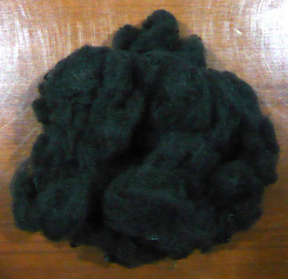 6D*64mm Dope Dyed Black Needle Punch Fiber For Automobile Nonwoven