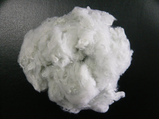 Raw white A 1.5D * 38 / 51mm Polyester Staple Non Woven Fibers Intertek certification