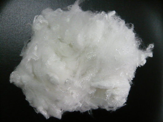 Raw White 1.4D * 38 / 41 / 51mm Polyester Staple Non Woven Fibers to fill in pillows, toys