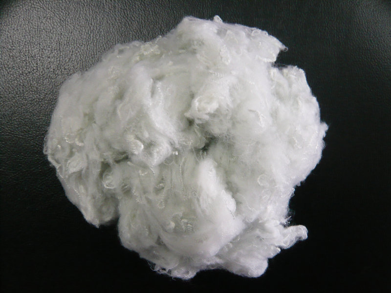 Raw white A 1.5D * 38 / 51mm Polyester Staple Non Woven Fibers Intertek certification