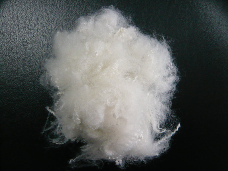 Raw White A 6D * 51 / 64mm 3.8GPD Polyester Staple Fiber for Length Deviation ± 8