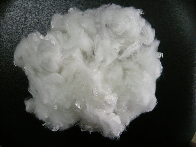 Raw white AA 1.5D 5.1GPD Polyester Staple Fiber for Elongation 38 ± 8 Intertek Certificate