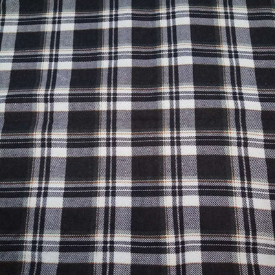 red black check pattern fabric/plaid/stripe tartan shirt fabric 100% cotton yarn dyed flannel fabric price