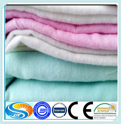 20*10 two side brushed orange/red/yellow plain dyed 100% cotton flannel fabric for shoes cleaning clothes