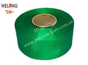 600D/192F fdy polyester yarn trilobal bright yarn, for twisting, weft