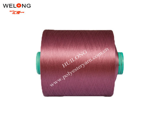 Dope dyed trilobal bright polyester yarn textured yarn 300D/96F non intermingle