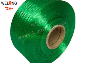 dope dyed red 600D trlobal bright fdy yarn sell to morocco market