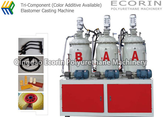 Electrical Low Pressure Foam Machine , Polyurethane Tyre Manufacturing Machinery