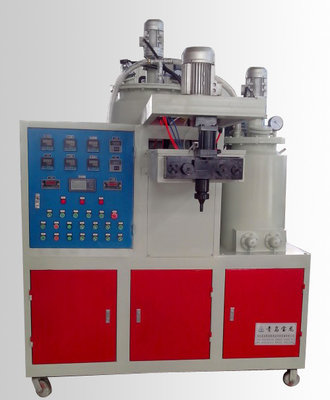 Low pressure elastomer for produce rubber roller and inline skate wheels