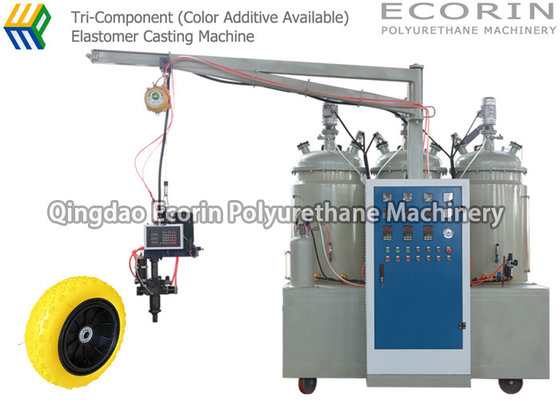 Solid Tire Making PU Injection Machine , 380V Polyurethane Injection Equipment